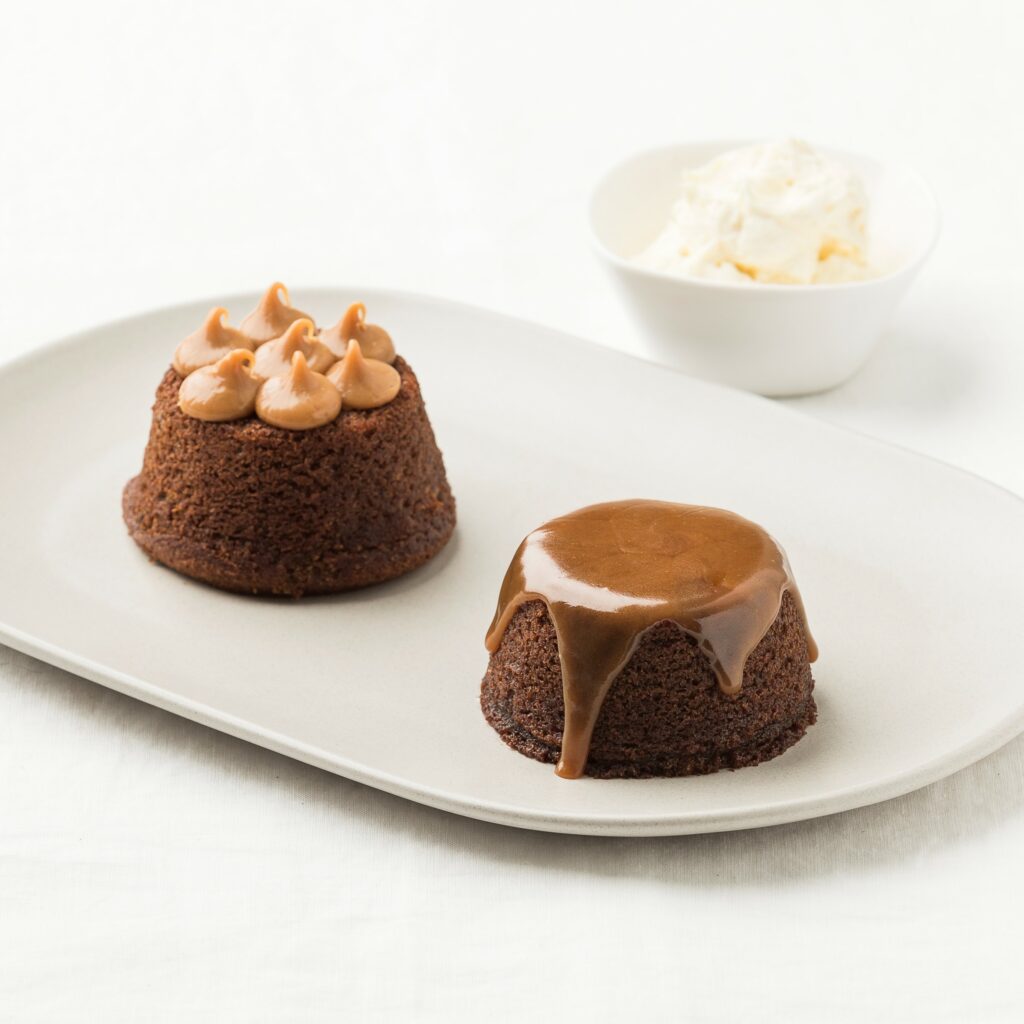 Sticky Date Pudding - Box (6) - Ribbons and Bows Cakes